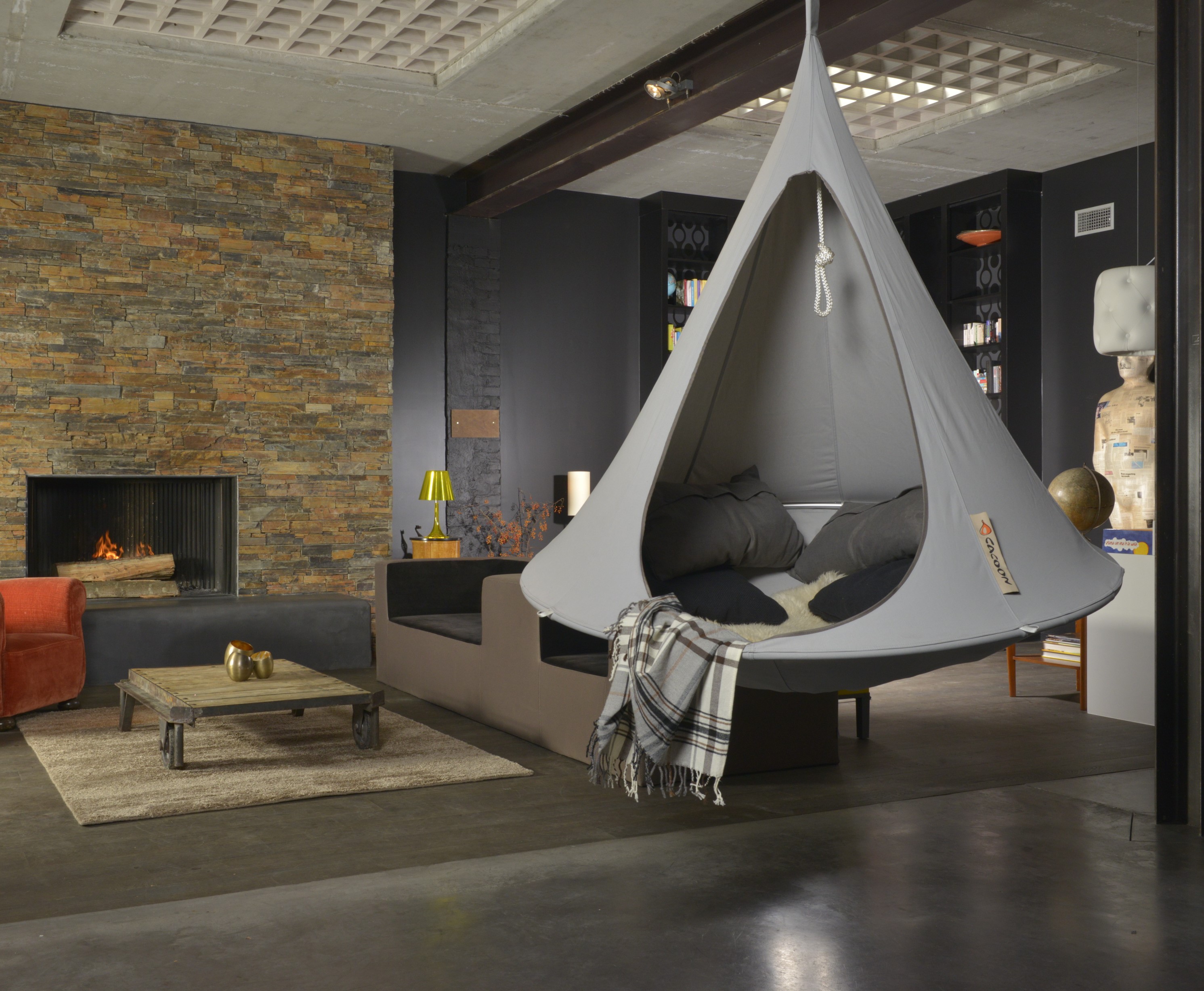 Hamaca colgante - Cacoon Simple - Gris : venta Hamaca colgante - Cacoon ...