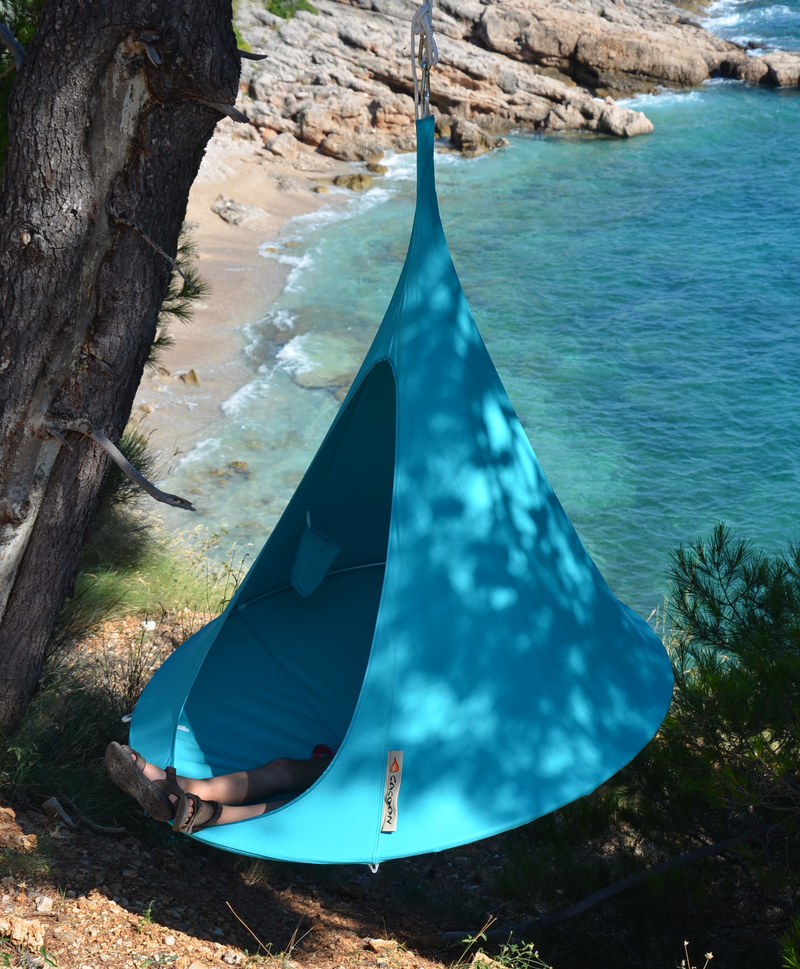 Hamaca Colgante - Cacoon Simple - Turquesa : venta Hamaca Colgante ...